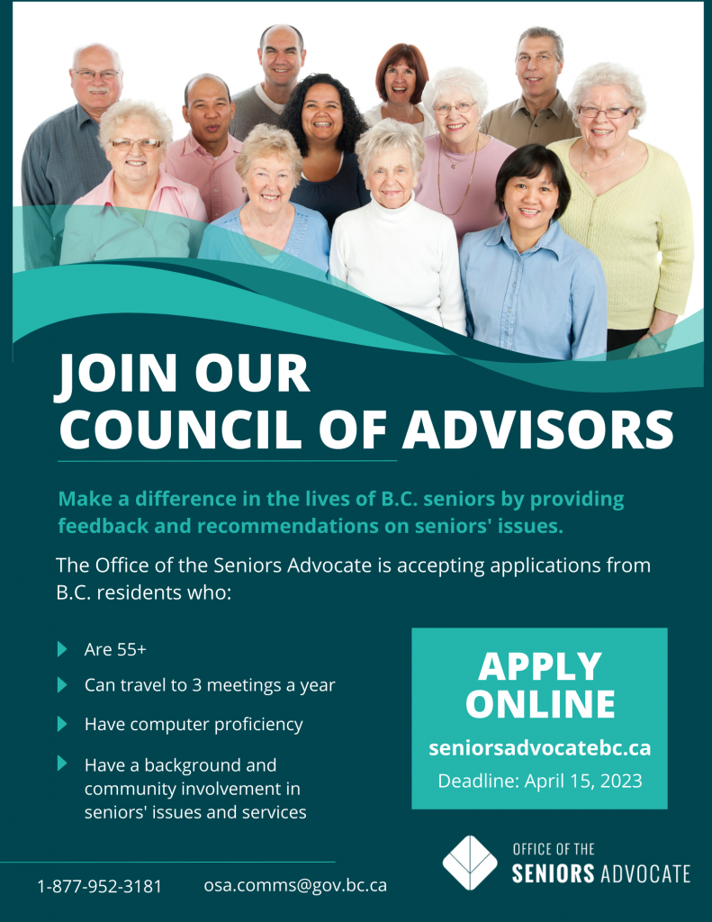 Join the Office of the Seniors Advocate Council of Advisors – Council ...